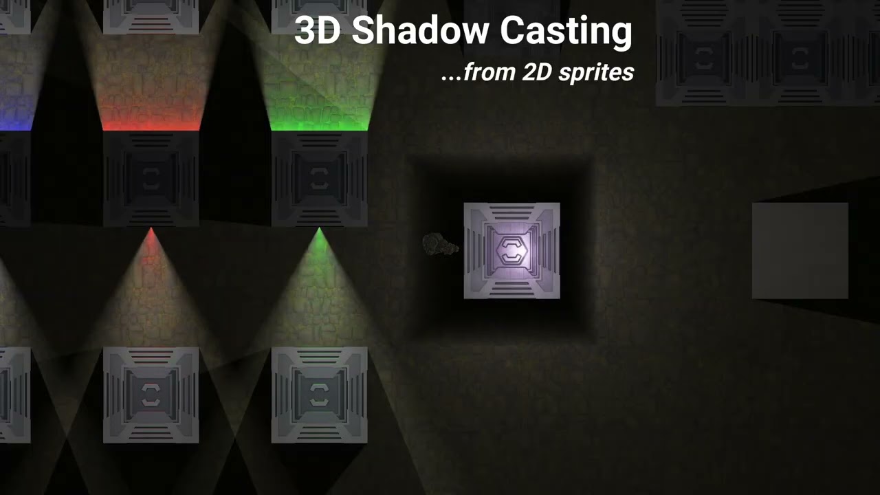 [GameMaker] 2D PBR Lighting - with 3D shadow casting?
