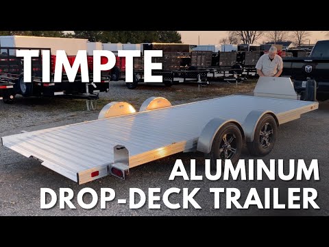 Overview of 2nd Gen Timpte Aluminum Drop-Deck Trailers