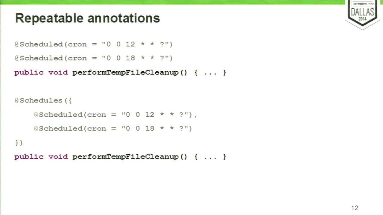 Spring Framework on Java 8