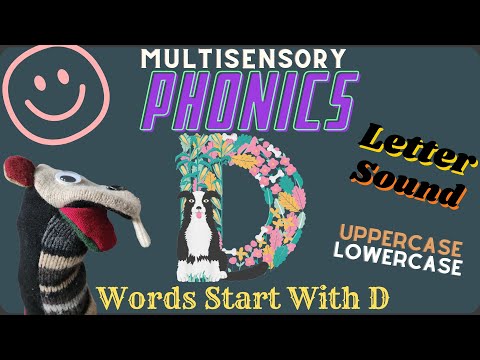 Alphabet Letter Sound 'D' & Words Start with Letter "D" | Multisensory Phonics For Kids