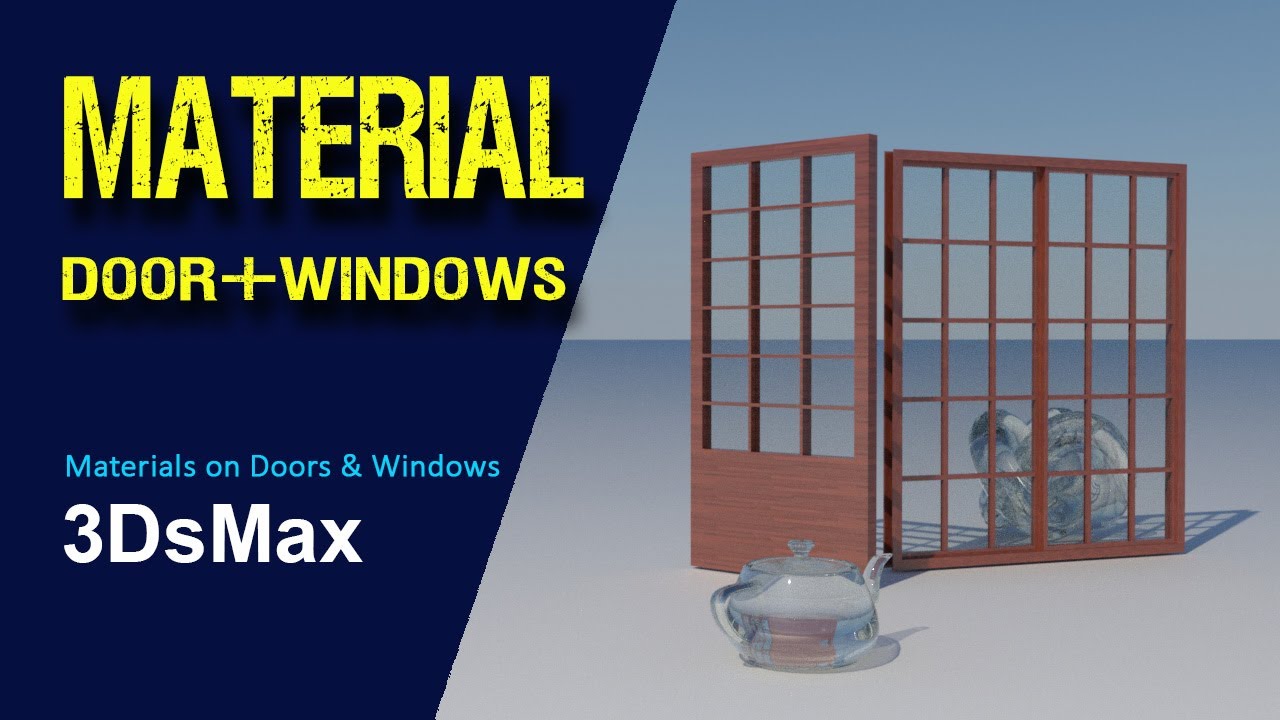 TEXTURING Doors and windows in 3Ds max | @Quick3D