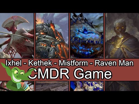 🧪♪That game is pooooison♪🧪 Ixhel vs Kethek vs Mistform vs Raven Man #edh #cmdr game play