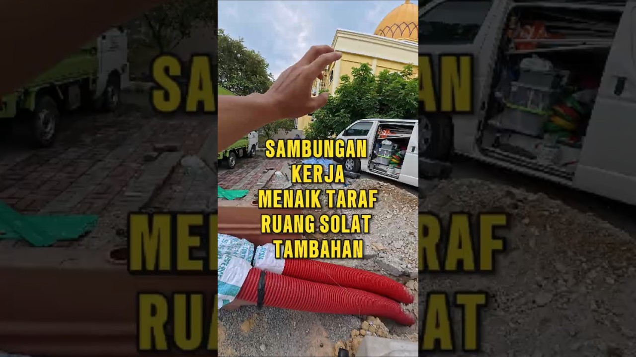 Update terkini - Sambungan kerja menariktaraf ruang solat tambahan di Masjid. Jom lihat.