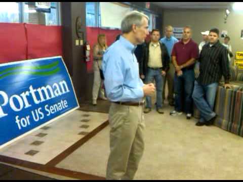 Senator Rob Portman speaking in Avon Lake Ohio