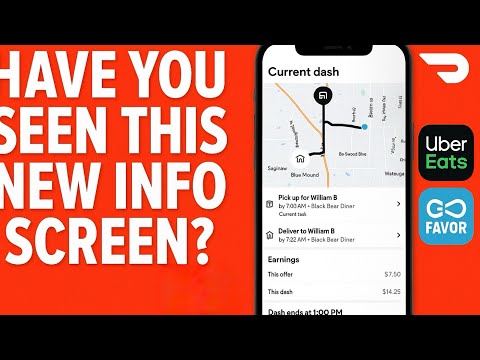 New DoorDash info screen!!! | DoorDash | Favor | Uber Eats | Grubhub | Ride Along | Ray Bans |
