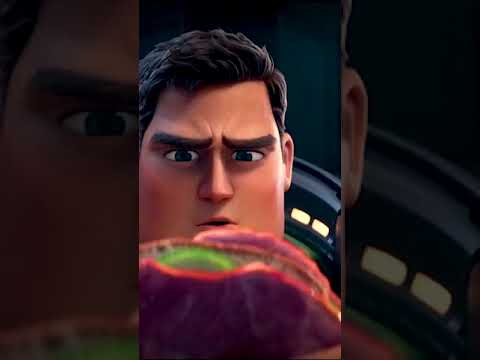 Buzz Lightyear eating Meat Bread Meat Sandwich