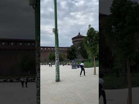 🏰 Castello Sforzesco, Milan #CastelloSforzesco #SforzaCastle #Milan