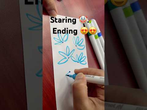 How to draw flower bookmark #BTS #shorts #art and craft #creativeart #satisfying#ytshorts #shortfeed