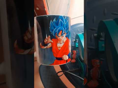 y un GOKU y una maquina de taza #taza #sublimacion #sublimation #image #sublimado #goku #gokublue