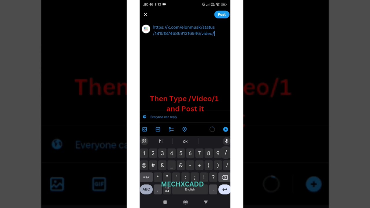 How to share someone's X (Twitter Video without retweeting #tech #xapp #twitter #tweet #knowledge