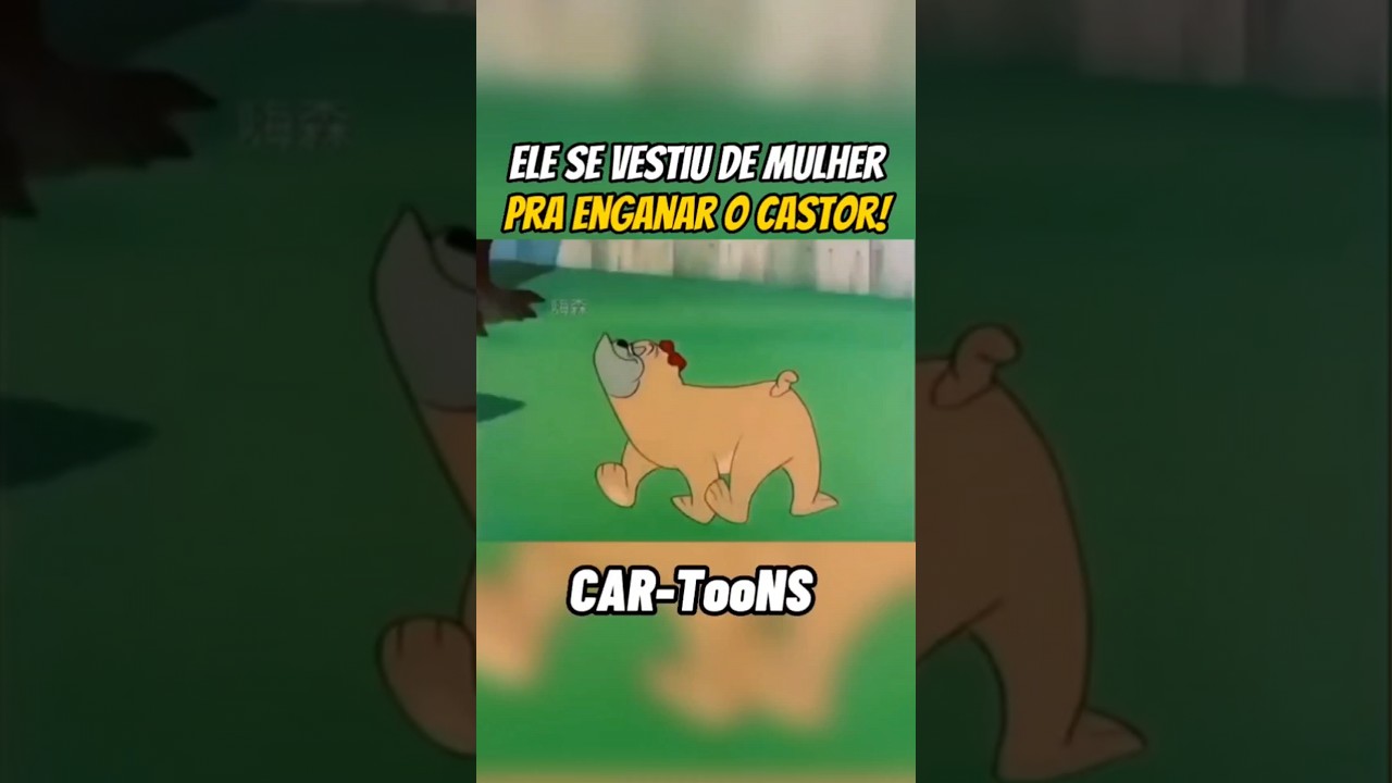 Ele se vestiu de mulher para enganar o Castor!#shortvideo #cenas#desenho#carton #viral#fypシ#cartoon