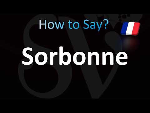 How to Pronounce ''Sorbonne'' (French)
