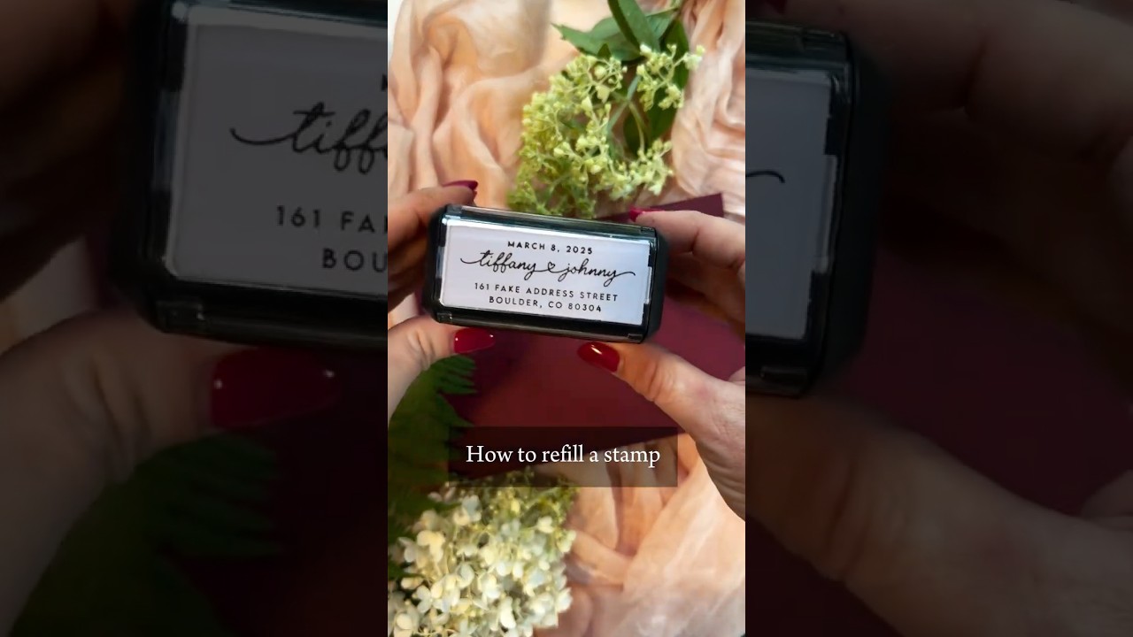 How to REFILL a Trodat self inking stamp