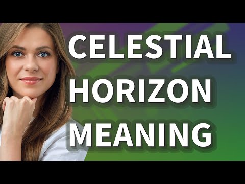 Celestial horizon | meaning of Celestial horizon