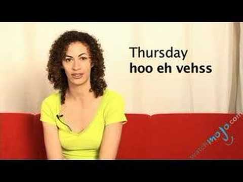 Language Translation Spanish: Thursday