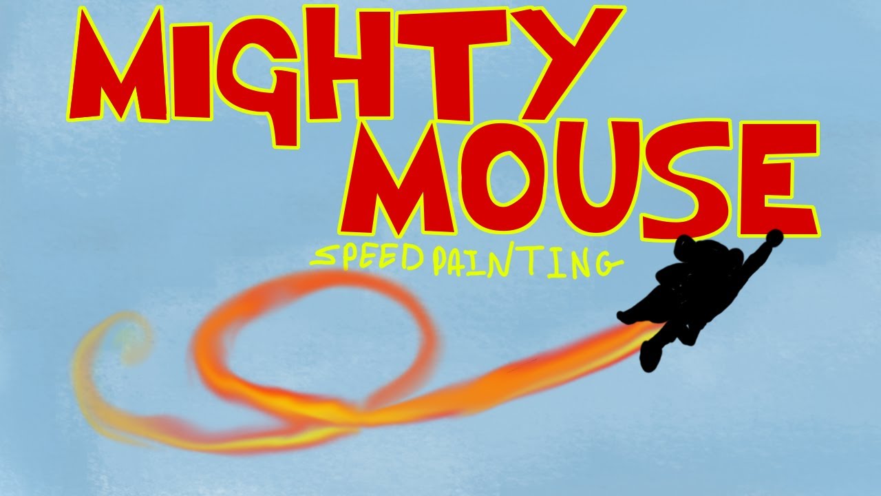 MIGHTY MOUSE -speed drawing