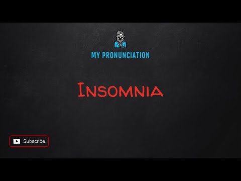 How to pronounce Insomnia || English Words|| My Pronunciation