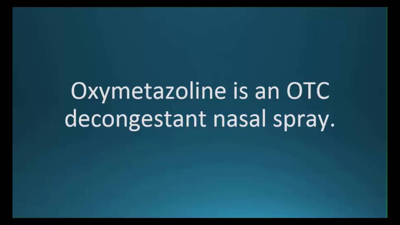 How to pronounce oxymetazoline (Afrin) (Memorizing Pharmacology Flashcard)