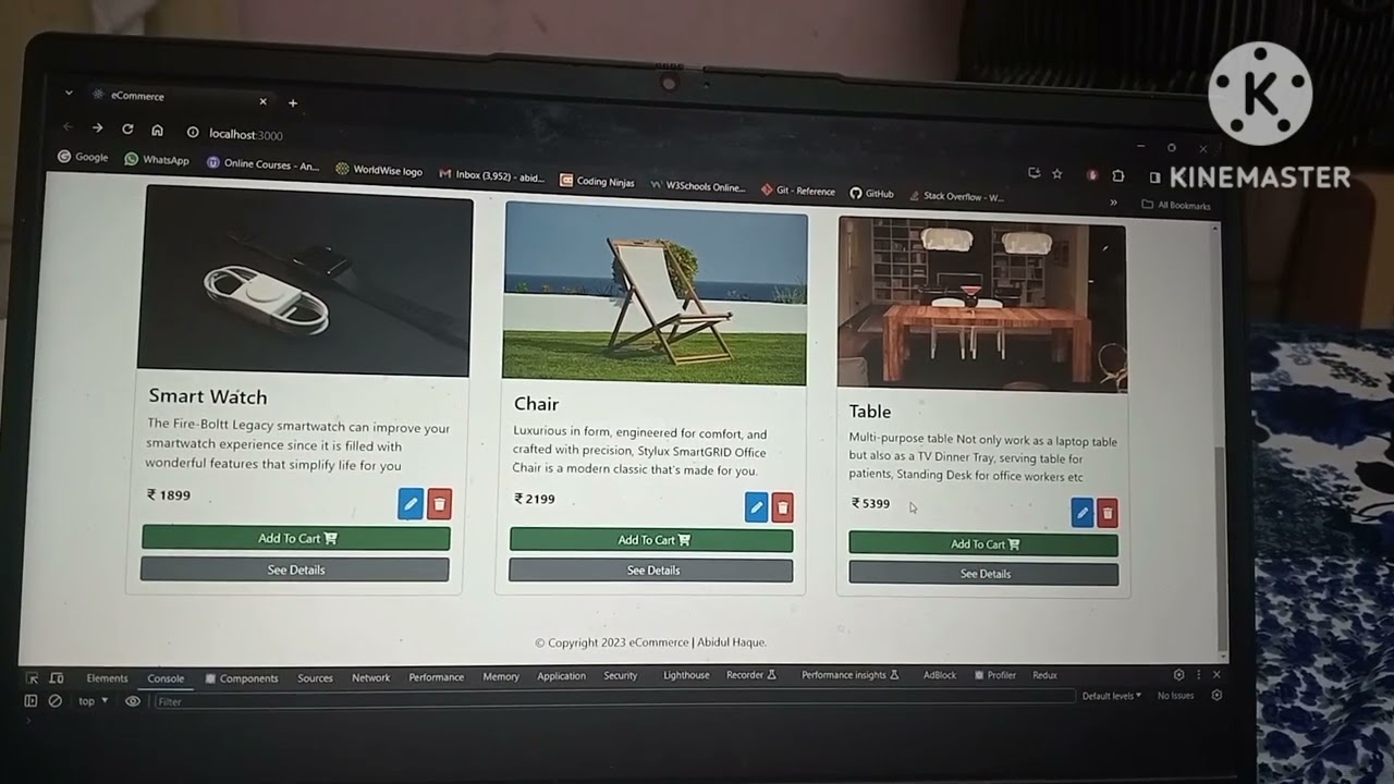 Ecommerce frontend using React | React | Ecommerce | Bootstrap