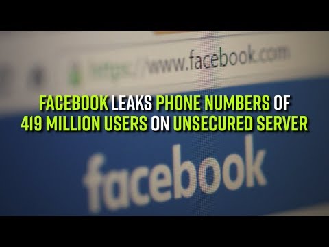 Facebook leaks phone numbers of 419 million users on unsecured server