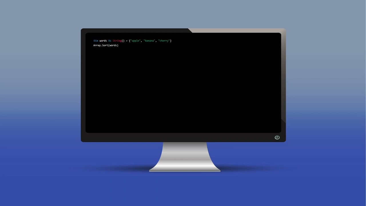 How to sort strings in Visual Basic