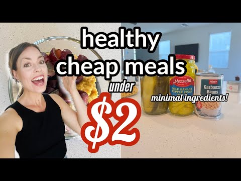 HEALTHY CHEAP MEALS UNDER $2 | Full Week of Lunches for $10ππ» Easy Budget Friendly Meals