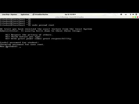026 reset root password with sudo user red hat, centos, fedora, ubuntu, kali