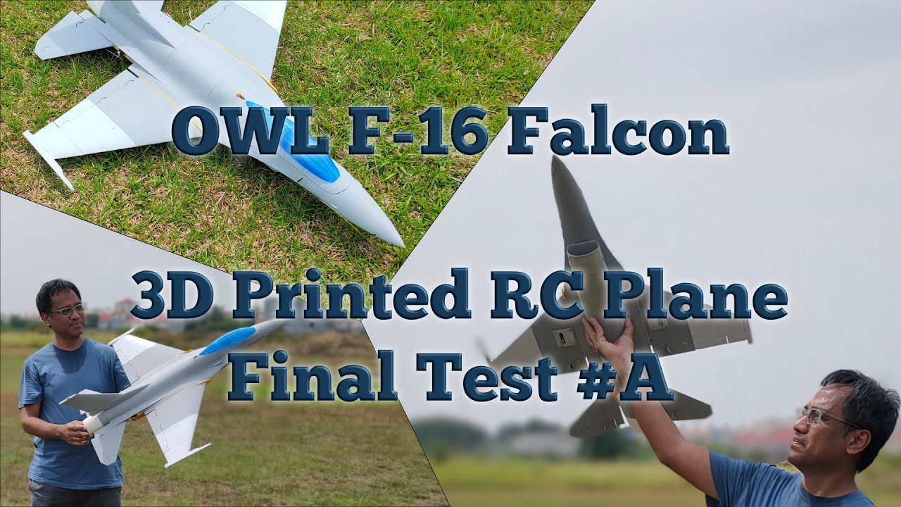 3D Printed RC Plane - OWL F-16 Falcon - 64mm | www.OWLplane.com