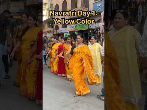 Navratri Day 1:Yellow Color💛#navratri#navratrispecial#navratri2024#viralshort#trending#maa#devi#yt