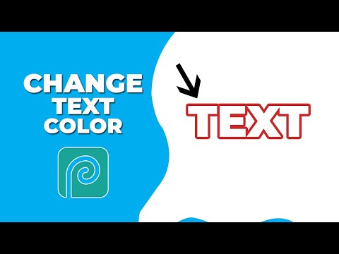 How to change the color of text in photopea