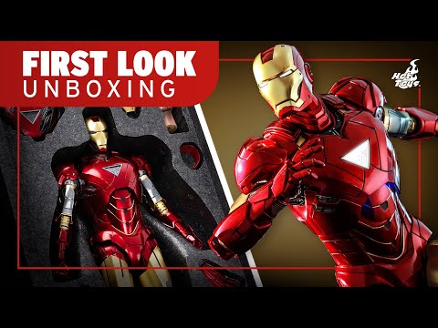 Hot Toys Iron Man Mark VI 2.0 With Suit-Up Gantry Figure Unboxing | First Look