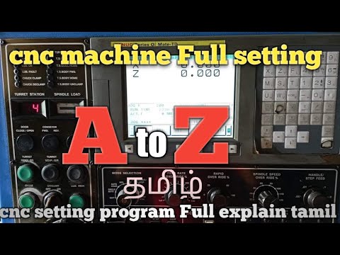 cnc machine Full setting A to Z explain tamil / cnc machine setting