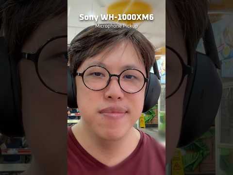 Sony WH-1000XM6 Mic Test in noisy food court! #sonywh1000xm6