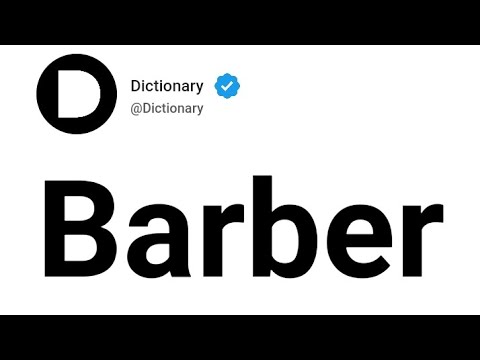 Barber Meaning In English