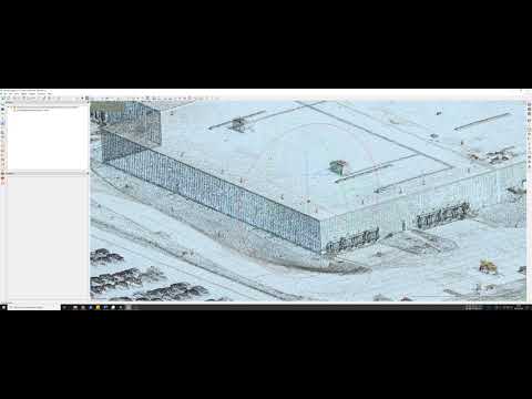 Sparse point cloud of Rivian warehouse
