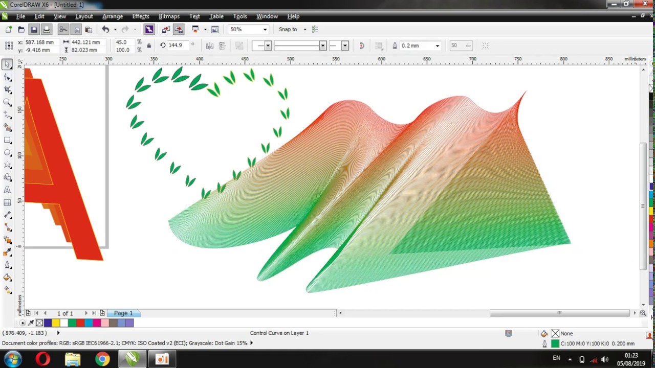 Corel draw tutorial part 13 Blend tool