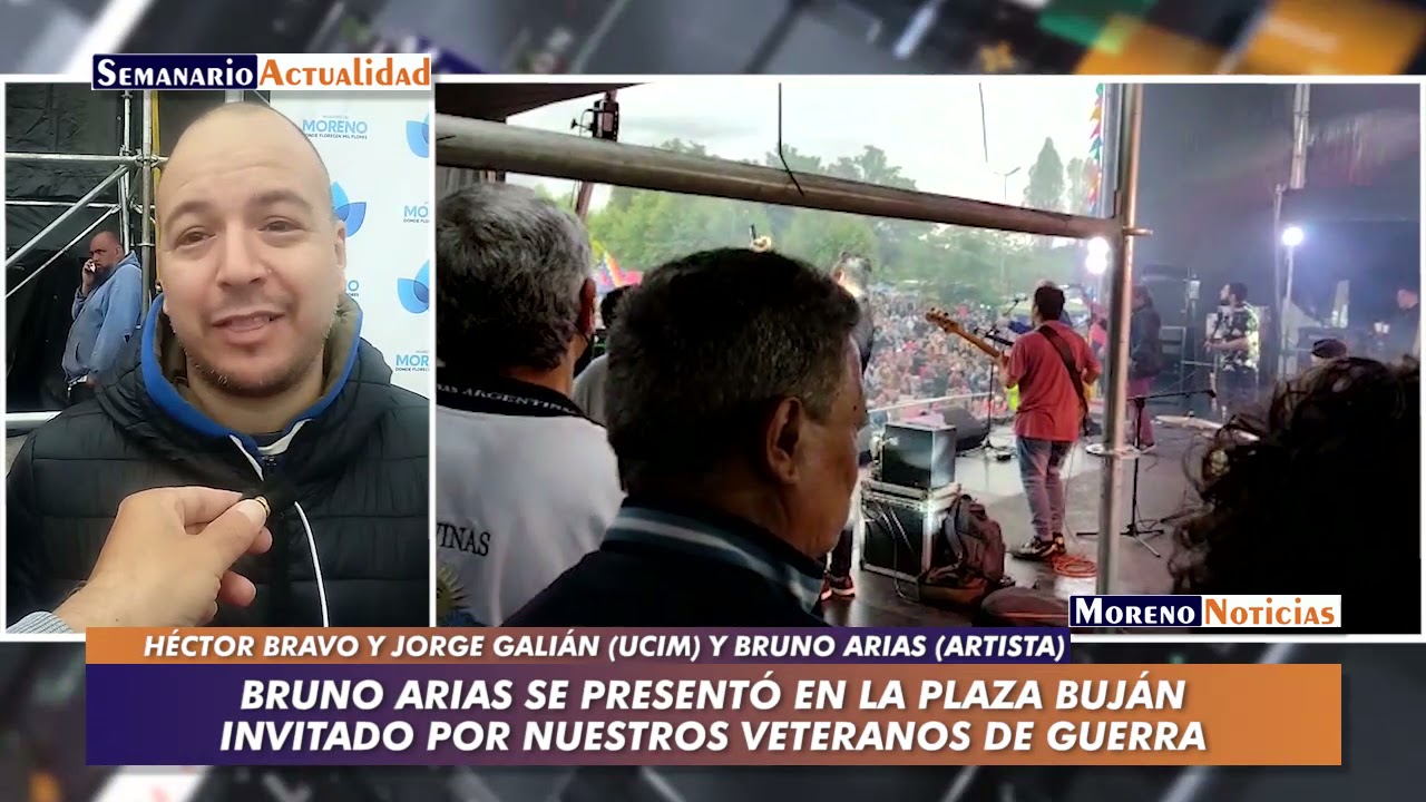Bruno Arias se presentó en la Plaza Buján invitado por nuestros ...