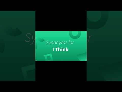 Synonyms for "I Think"#shorts#shortvideo#viral #englishlearning
