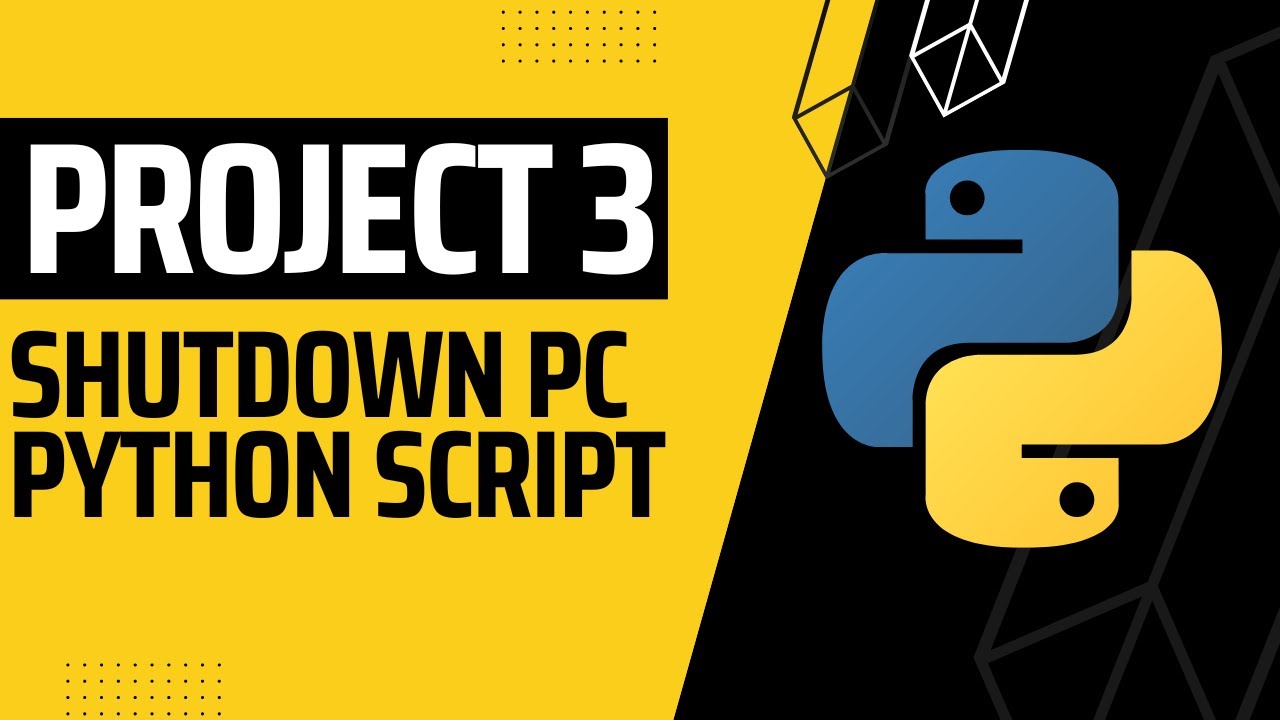 Shutdown PC with Python Script | Python Project For Practice