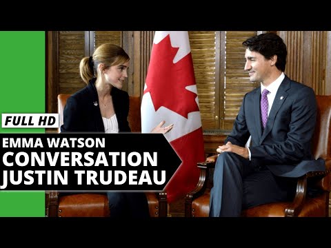 Emma Watson in conversation with Prime Minister Justin Trudeau for Gender Equality in Ottawa