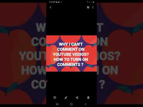 WHY I CAN'T COMMENT ON YOUTUBE VIDEO? HOW TO FIX?