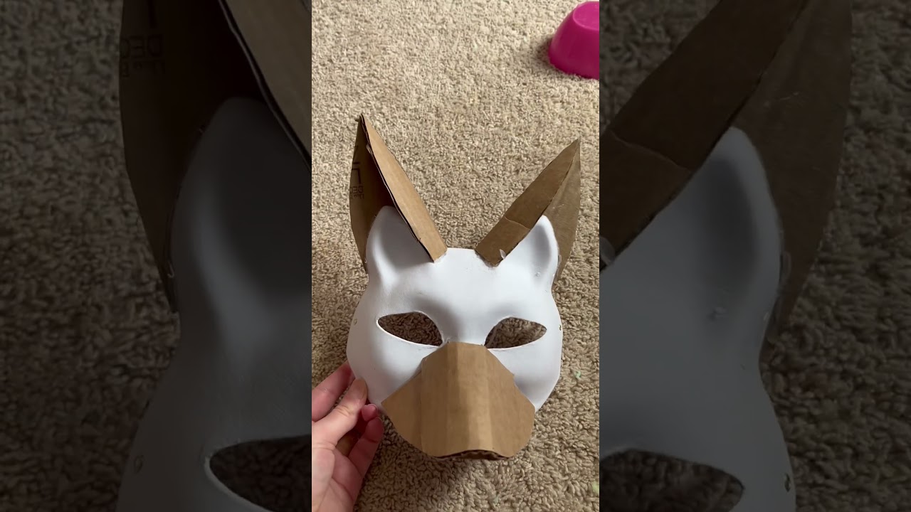 Making a wolf mask #therian #mask #furry #theriantropy #crafting #theriancommunity