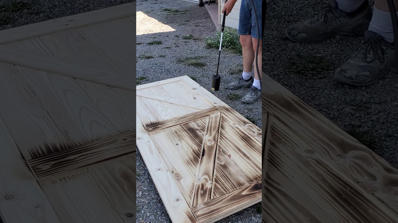 Building a House - Burning barn doors