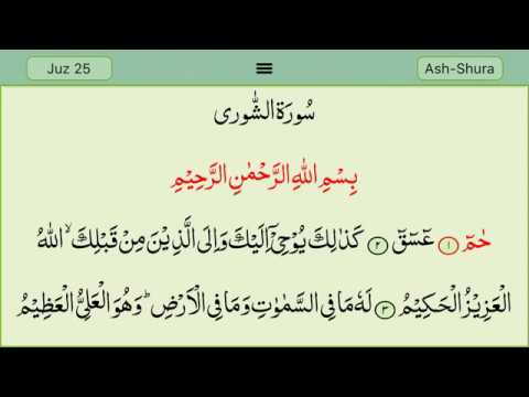 Chapter 42 Surah Ash Shura