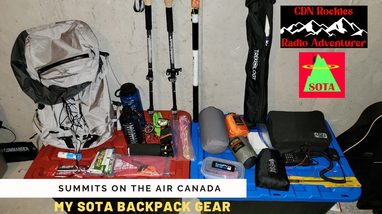 A look at VK1MIC's summer SOTA loadout - Equipment - SOTA Reflector