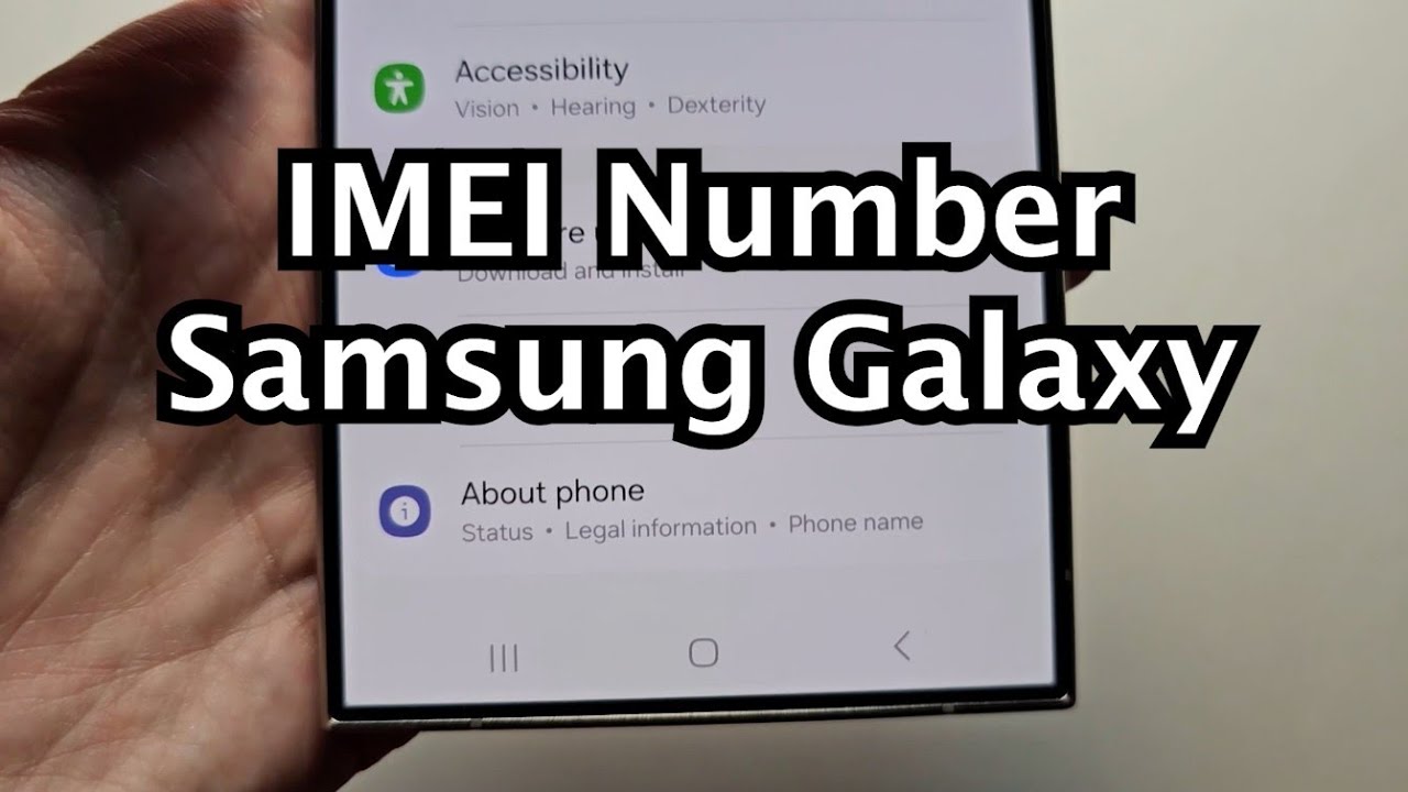 How to Find IMEI Number on Samsung Galaxy Phone!