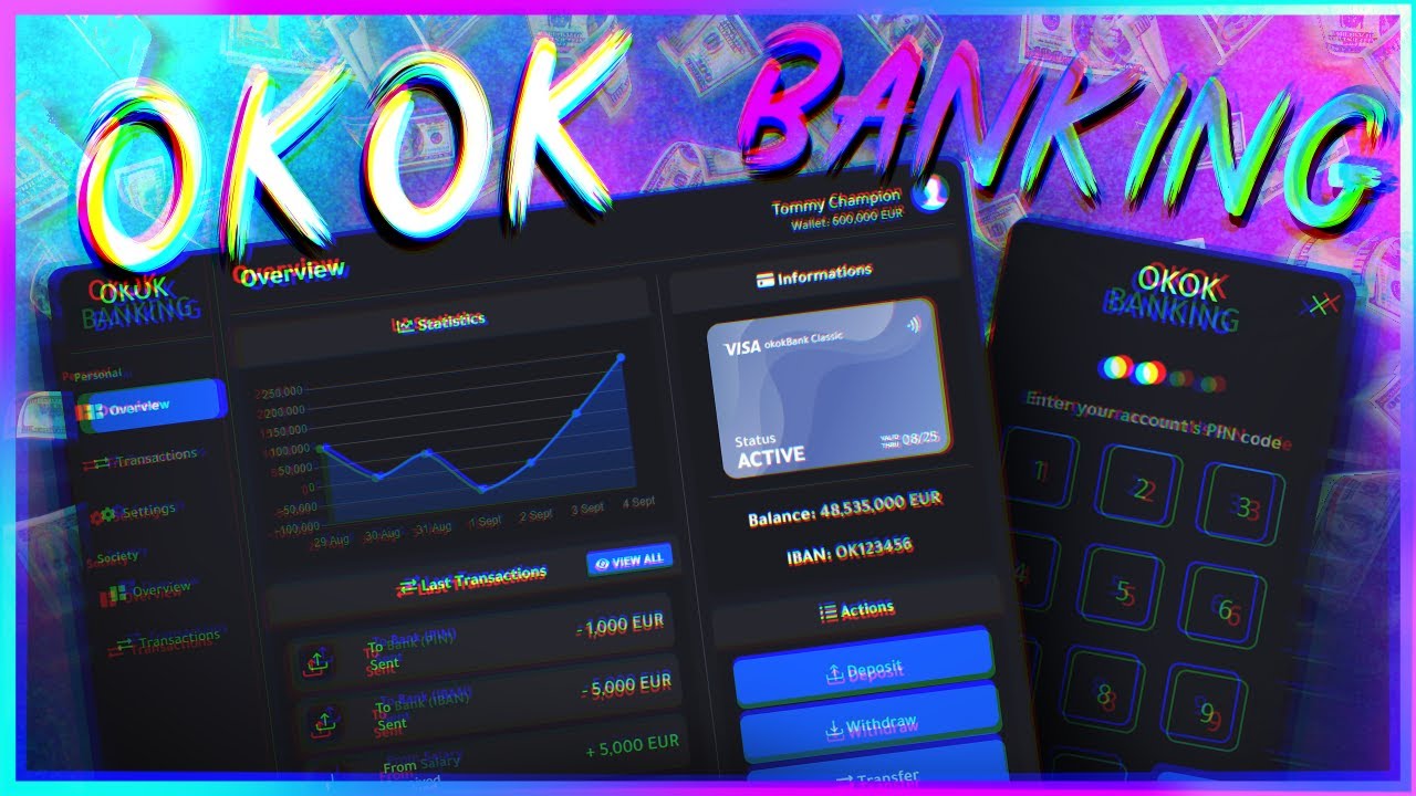 okokBanking - The Most Popular FiveM Banking Script Ever Made