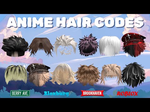ANIME BOY HAIR CODES & LINKS | Brookhaven, Bloxburg & Berry Avenue | ROBLOX
