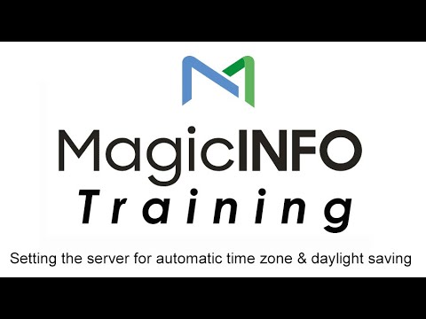 Setting the Server for automatic time zone & daylight saving