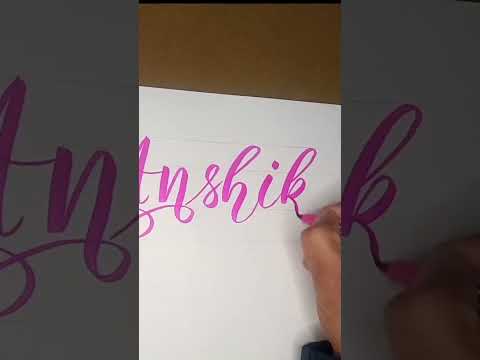 Write your name in comments and get styled in #calligraphy #moderncalligraphy | Learn calligraphy